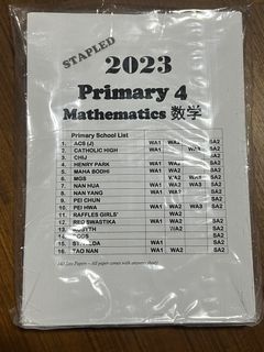 [3 subjects for $22] Primary 2 Chinese English Math EMC Examination ...