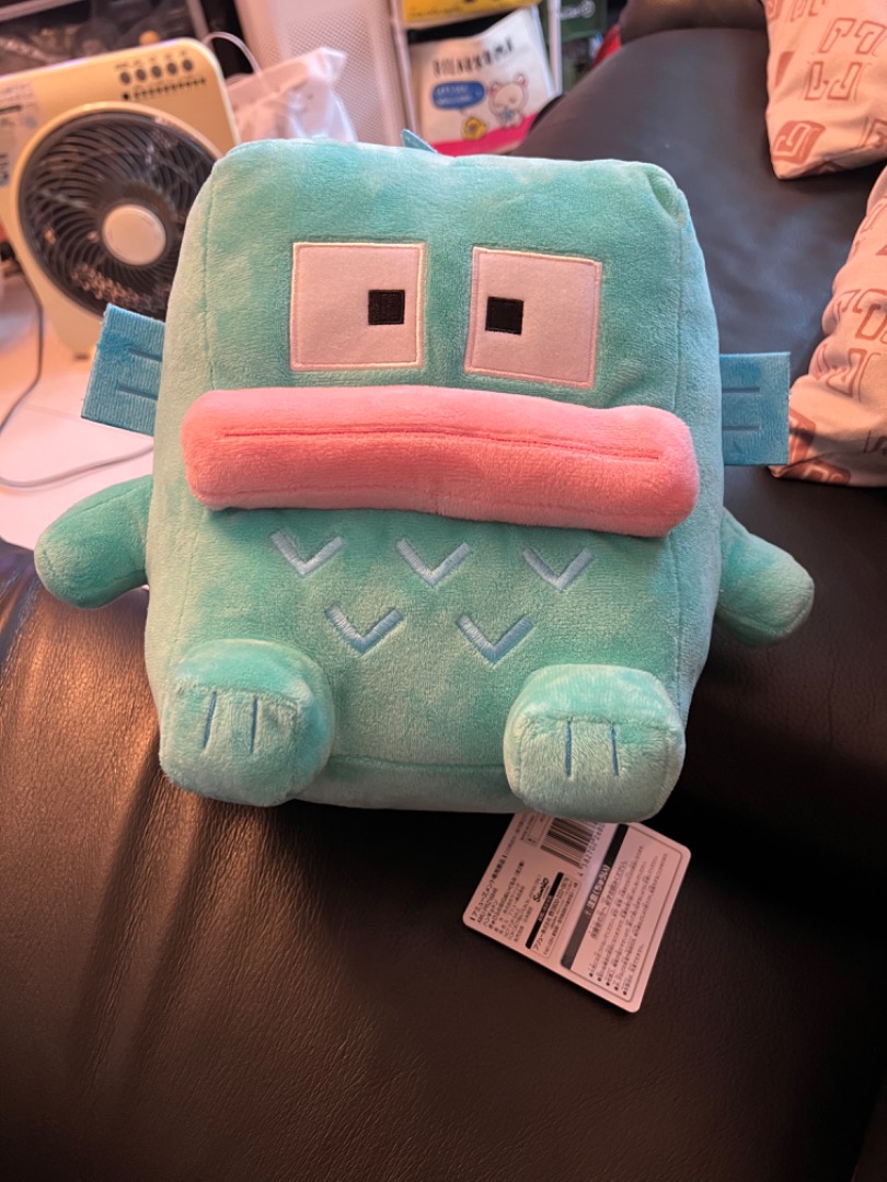 全新 正版 Sanrio 三麗鷗 水怪 人魚漢頓 Minecraft Hangyodon 立方 正方 公仔 mincraft, 興趣及遊戲 ...