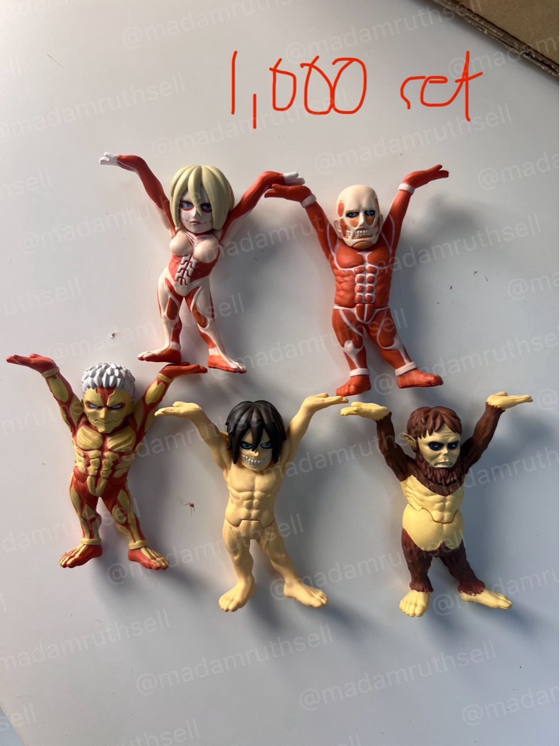 Attack on Titan Figures colossal titan armored titan beast titan female ...