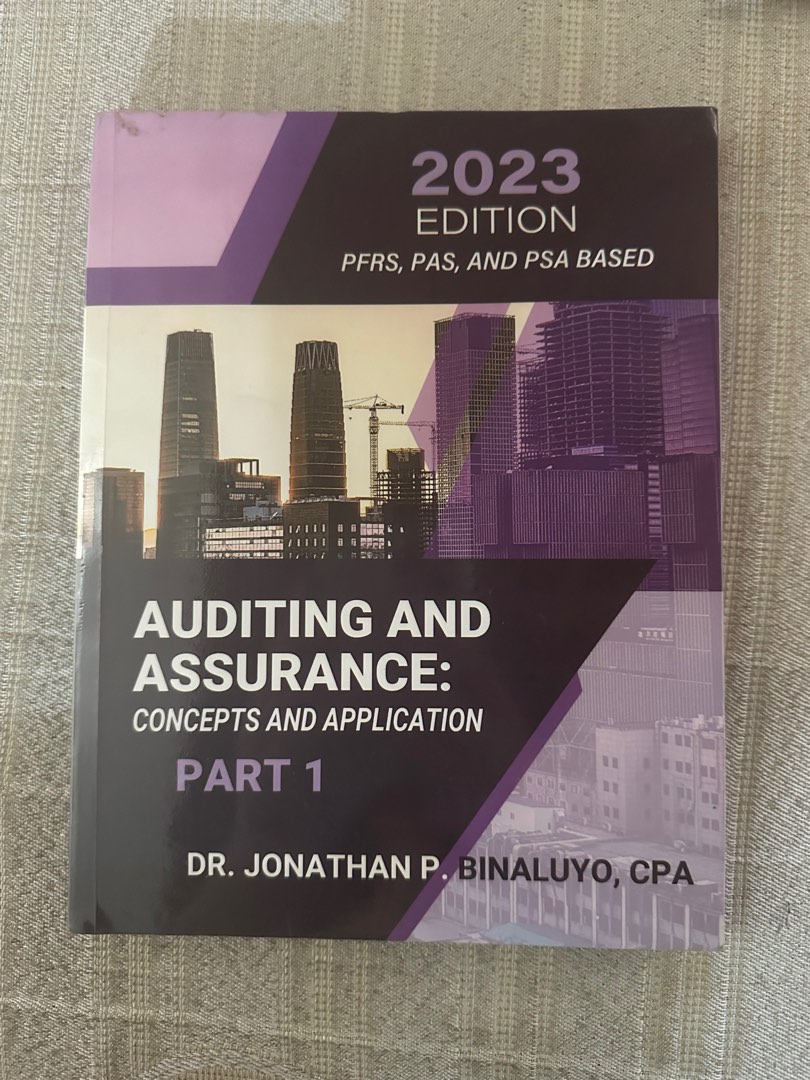 Auditing And Assurance Part 1 By Binaluyo Hobbies And Toys Books And Magazines Textbooks On Carousell