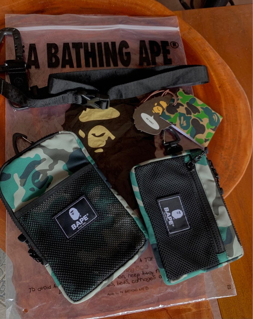 BAPE - A BATHING APE WOODLAND CAMO MULTI BODY BAG, Men's Fashion, Bags ...