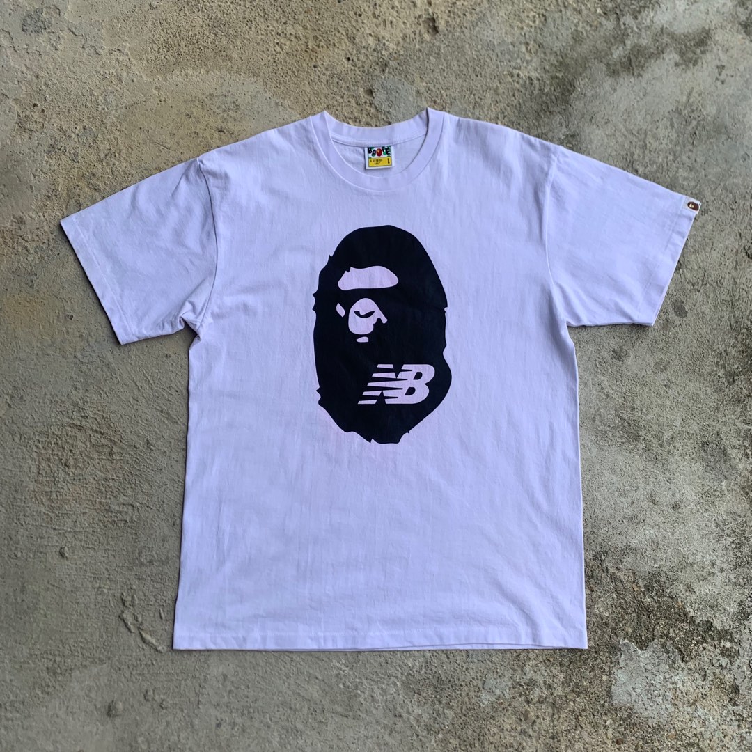 bathing ape x new balance tee, Men's Fashion, Tops & Sets, Tshirts ...