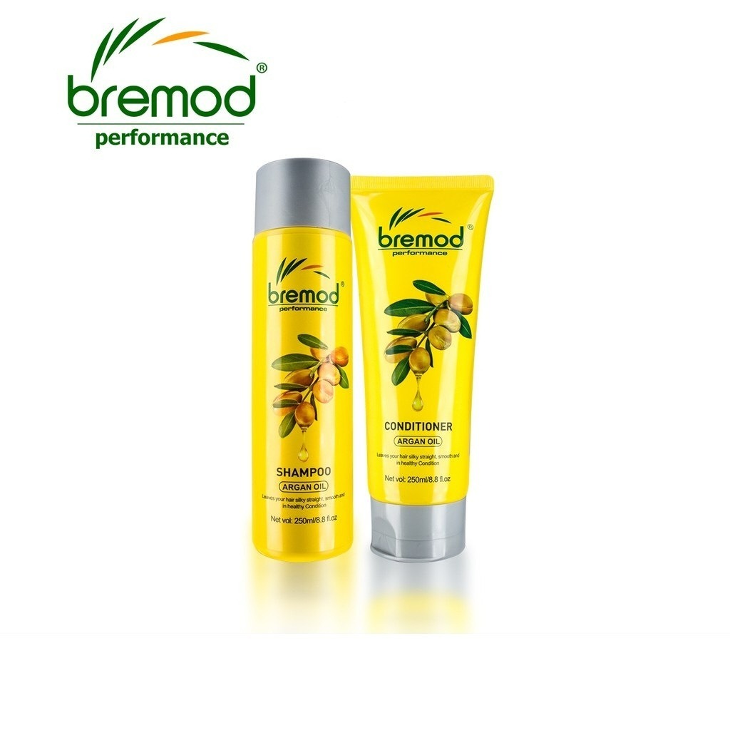 Bremod Argan Oil Moisturizing Shampoo Conditioner Silky Straight Smooth ...