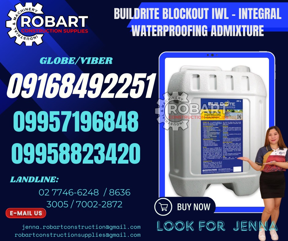 Buildrite Blockout IWL - Integral Waterproofing Admixture, Commercial ...