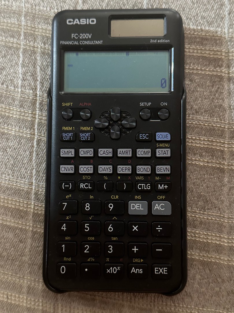 CASIO FC-200V 2nd Edition Financial Calculator, Mobile Phones & Gadgets ...