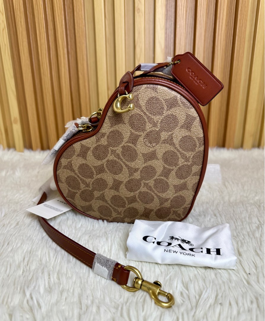 Coach Heart Bag, Luxury, Bags & Wallets on Carousell