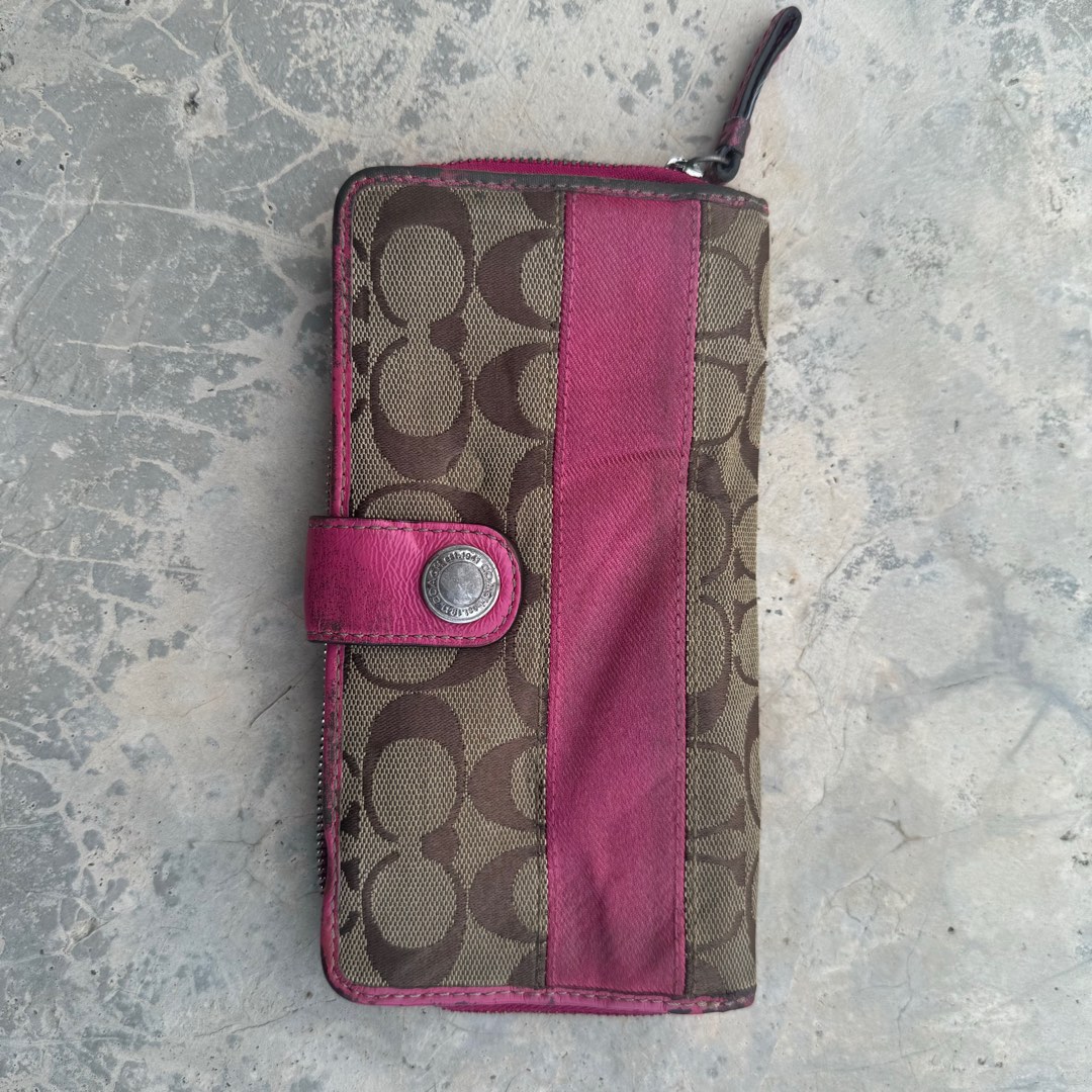 Coach legacy stripe wallet, Women's Fashion, Bags & Wallets, Wallets ...