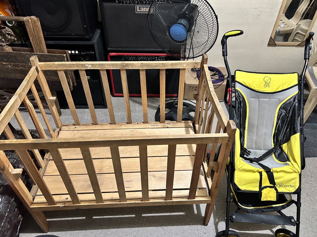 Crib with Uratex Foam and Stroller, Babies & Kids, Babies & Kids ...