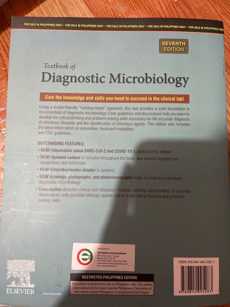 Diagnostic Microbiology (7th Edition) Connie Mahon and Donald Lehman ...