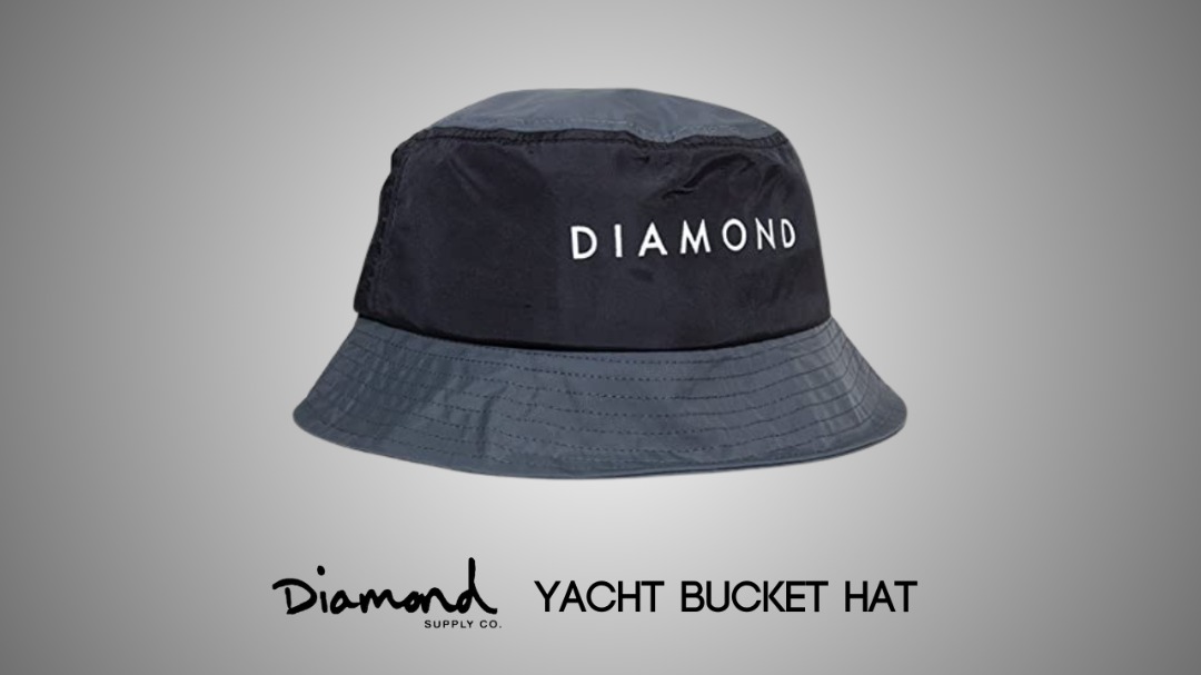 Diamond Supply Co. Yacht Gray-Black Bucket Hat, Men's Fashion, Watches ...