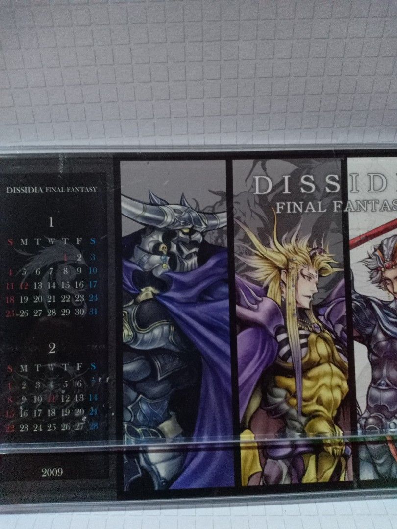 final fantasy Dissidia calendar 2009, Hobbies & Toys, Collectibles ...