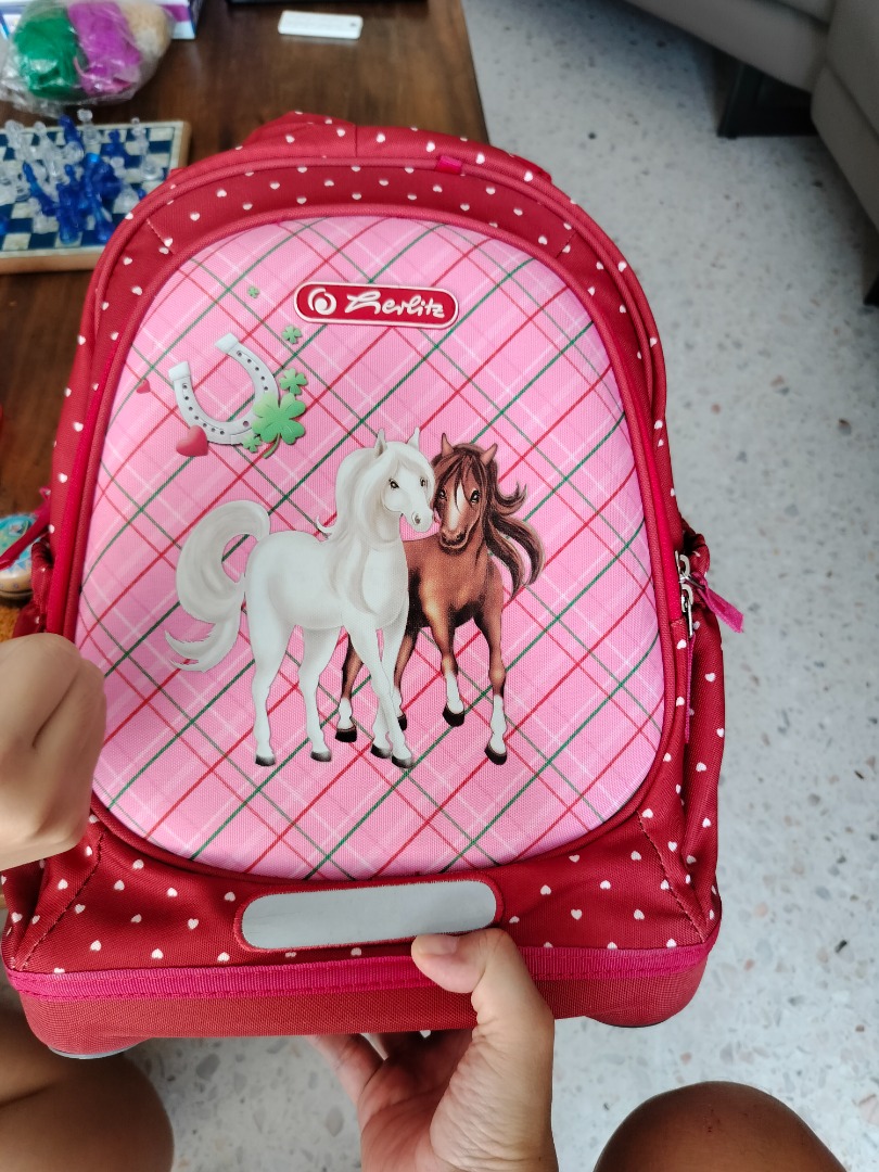 Herlitz school bag + Pelican coloring set, Hobbies & Toys, Stationery ...