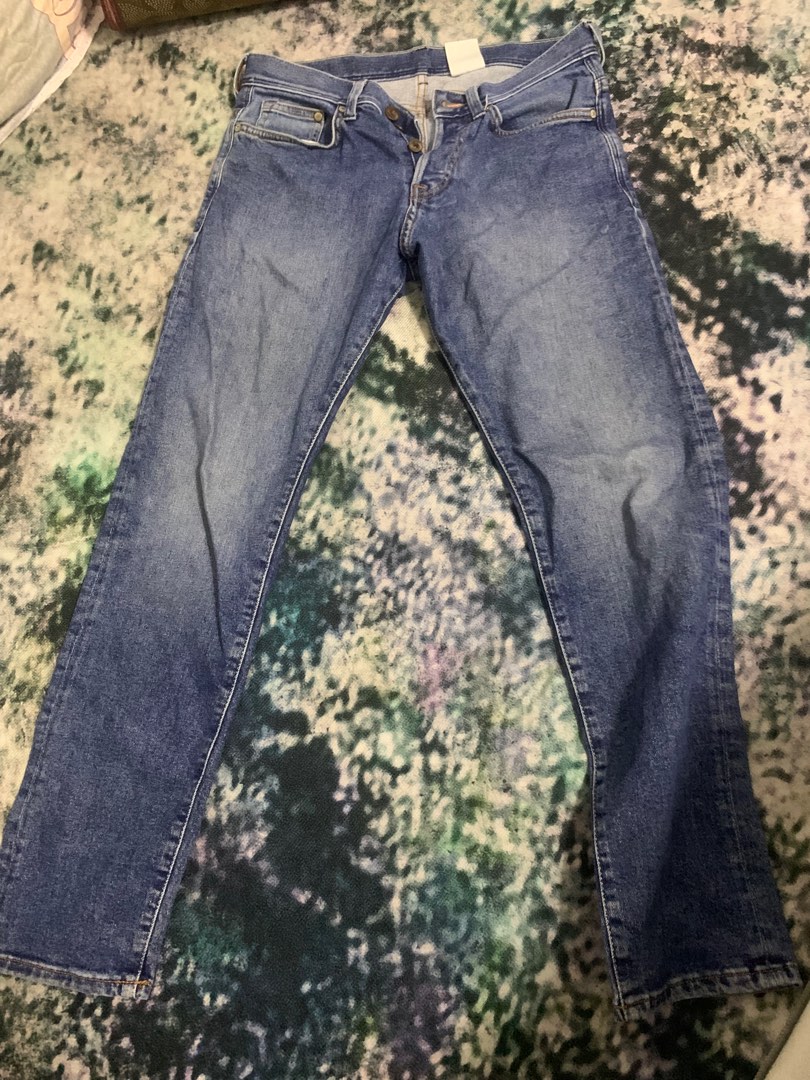 h&m/hnm jeans denim slim fit low waist, Men's Fashion, Bottoms, Jeans ...