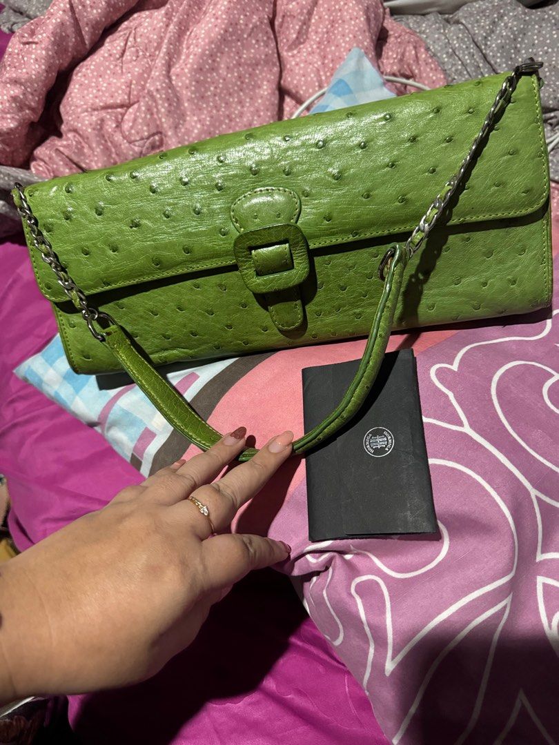 Hormiga clutch and shoulder green bag, Fesyen Wanita, Tas & Dompet di ...