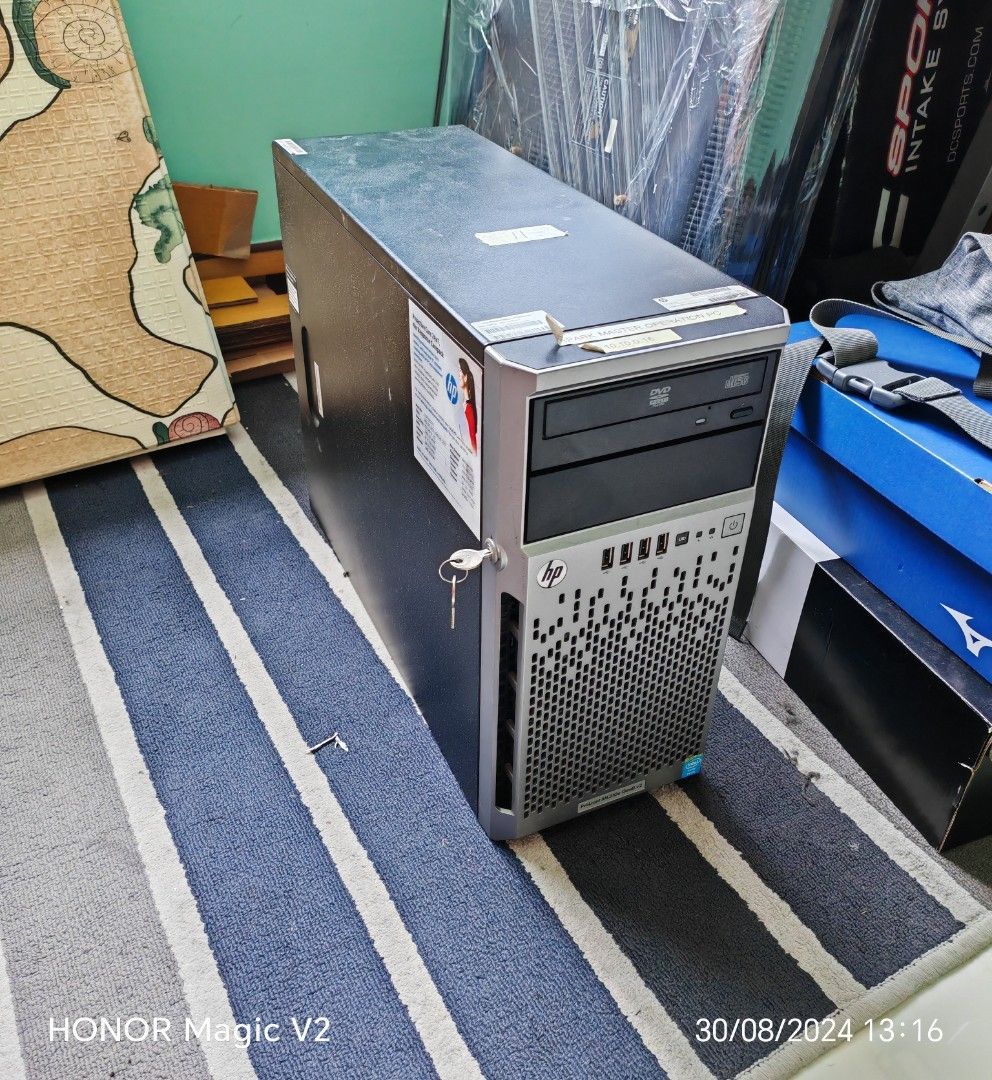 HP proliant ML310e Gen 8 V2 tower server, Computers & Tech, Office ...