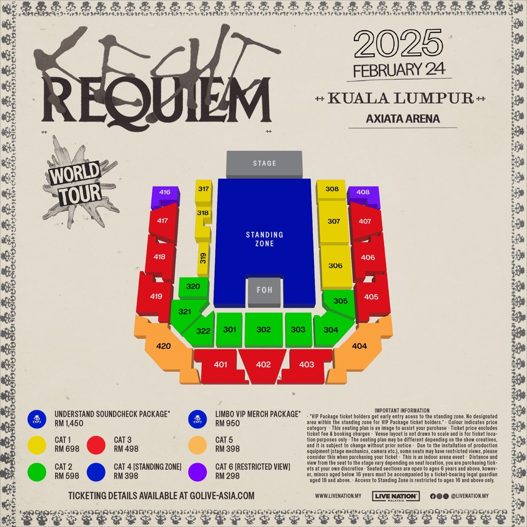 keshi requiem tour in Kuala Lumpur, Tickets & Vouchers, Event Tickets ...