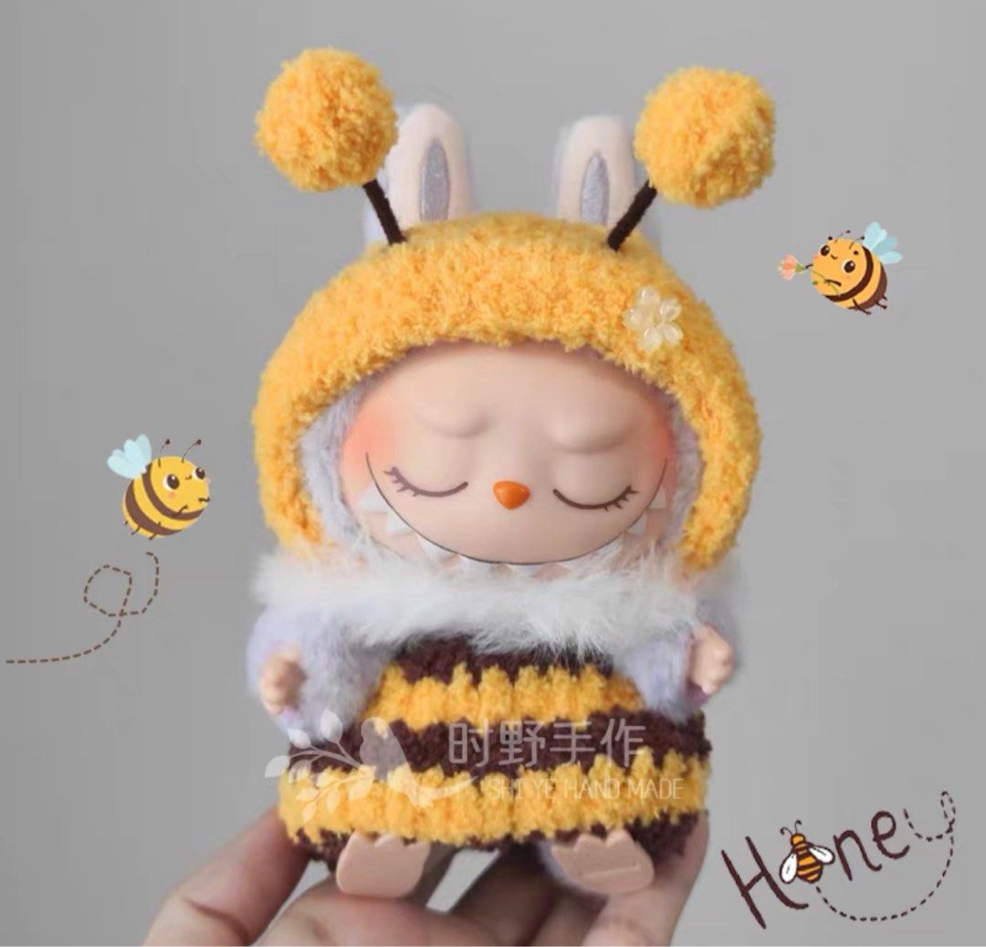 Labubu clothes BEE 17cm, Hobbies & Toys, Stationery & Craft, Handmade ...