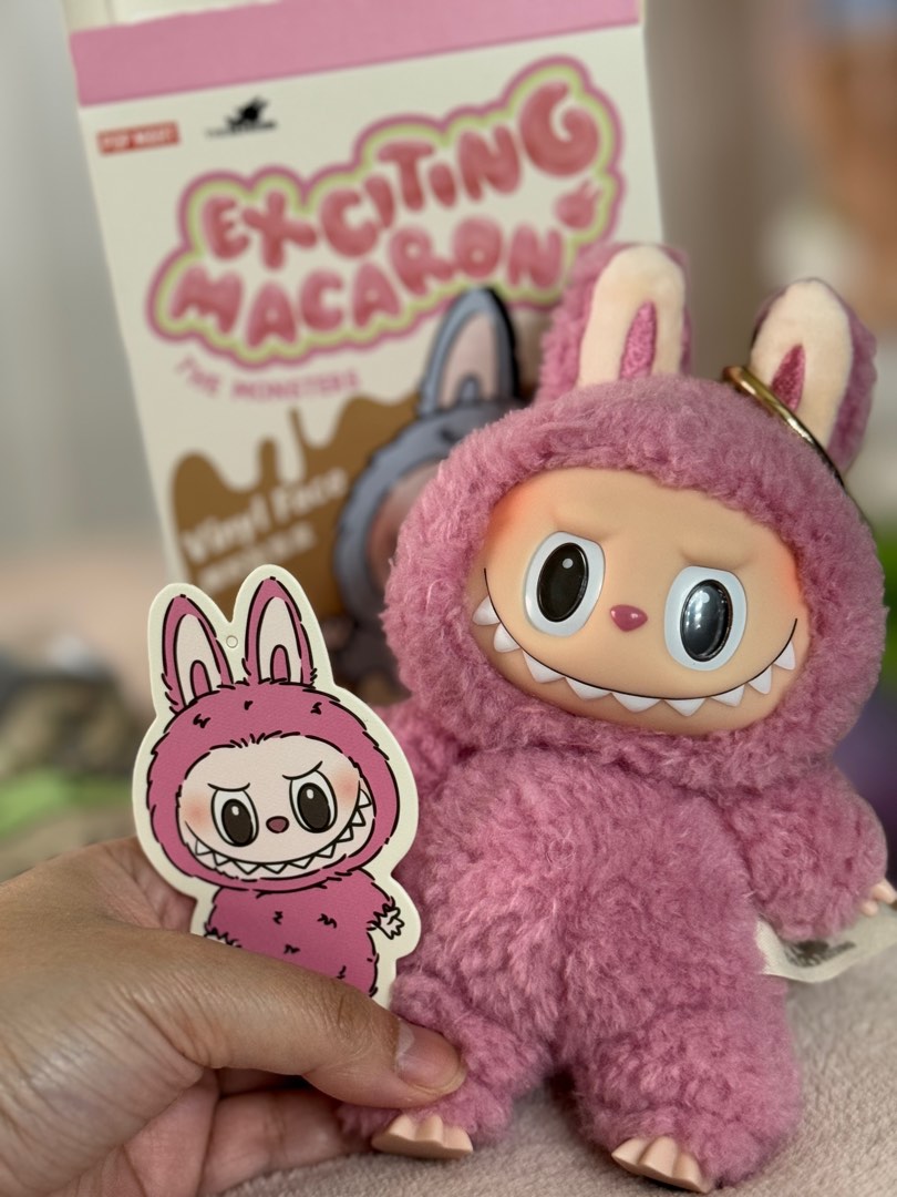 Labubu Macaron (V1) pink lychee berry, Hobbies & Toys, Toys & Games on ...