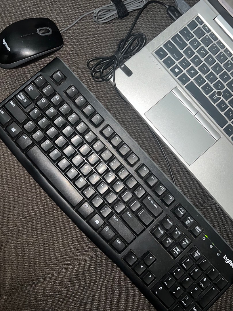 Logitech Full-Size Keyboard and Mouse, Computers & Tech, Parts ...