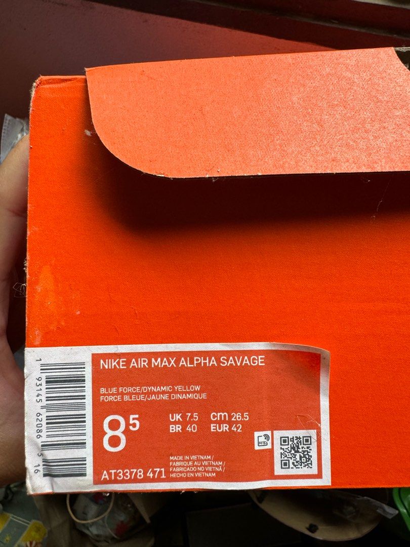 NIKE AIR MAX ALPHA SAVAGE, Men's Fashion, Footwear, Sneakers on Carousell