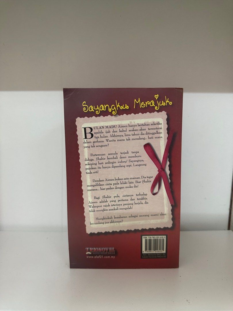 Novel Sayangku Merajuk, Hobbies & Toys, Books & Magazines, Storybooks ...