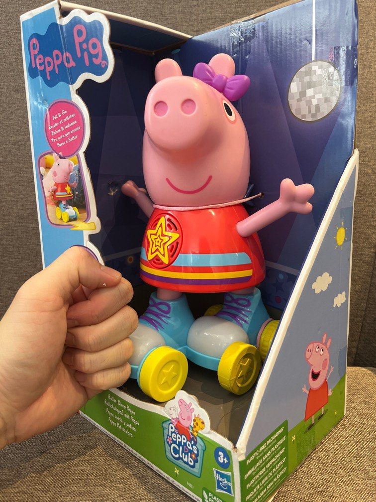 Peppa Pig Hasbro Pull & Go Roller Disco Figurine, Hobbies & Toys, Toys ...
