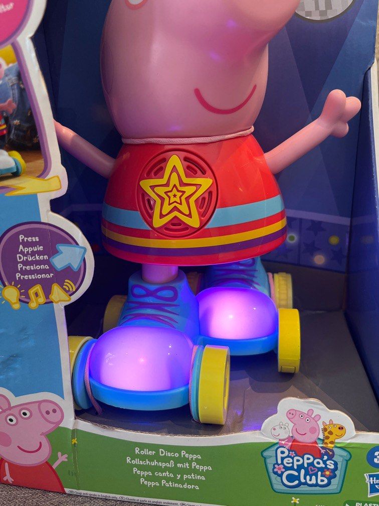 Peppa Pig Hasbro Pull & Go Roller Disco Figurine, Hobbies & Toys, Toys ...