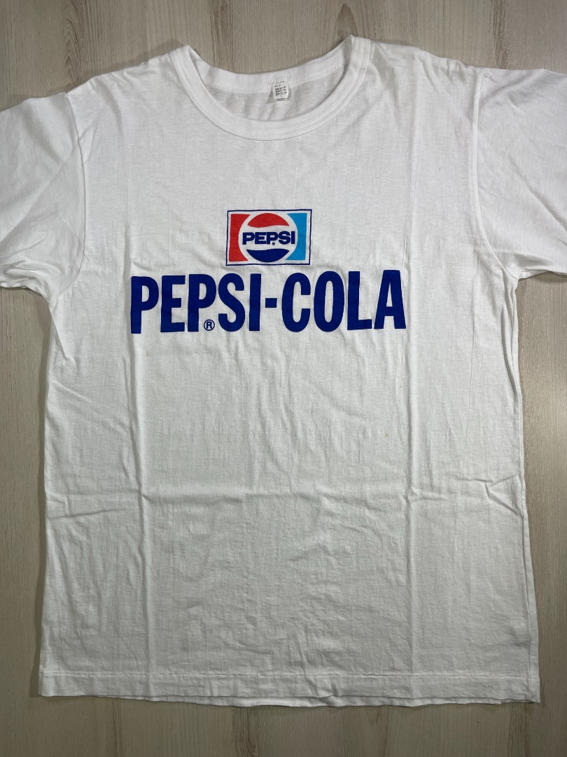 Pepsi-Cola Vintage White Tee #DH Used, Men's Fashion, Tops & Sets ...