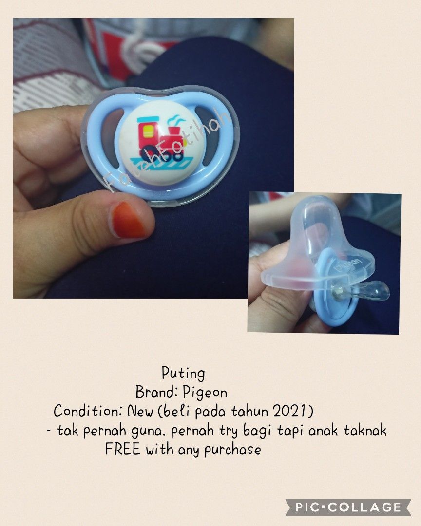 Pigeon Pacifier/dummies/puting, Babies & Kids, Nursing & Feeding ...