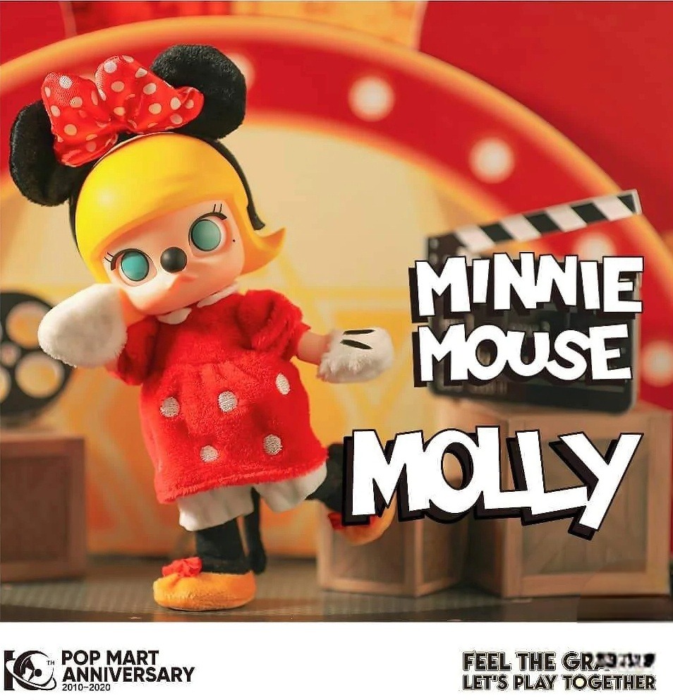 Popmart Minnie Mouse Molly, Hobbies & Toys, Toys & Games on Carousell