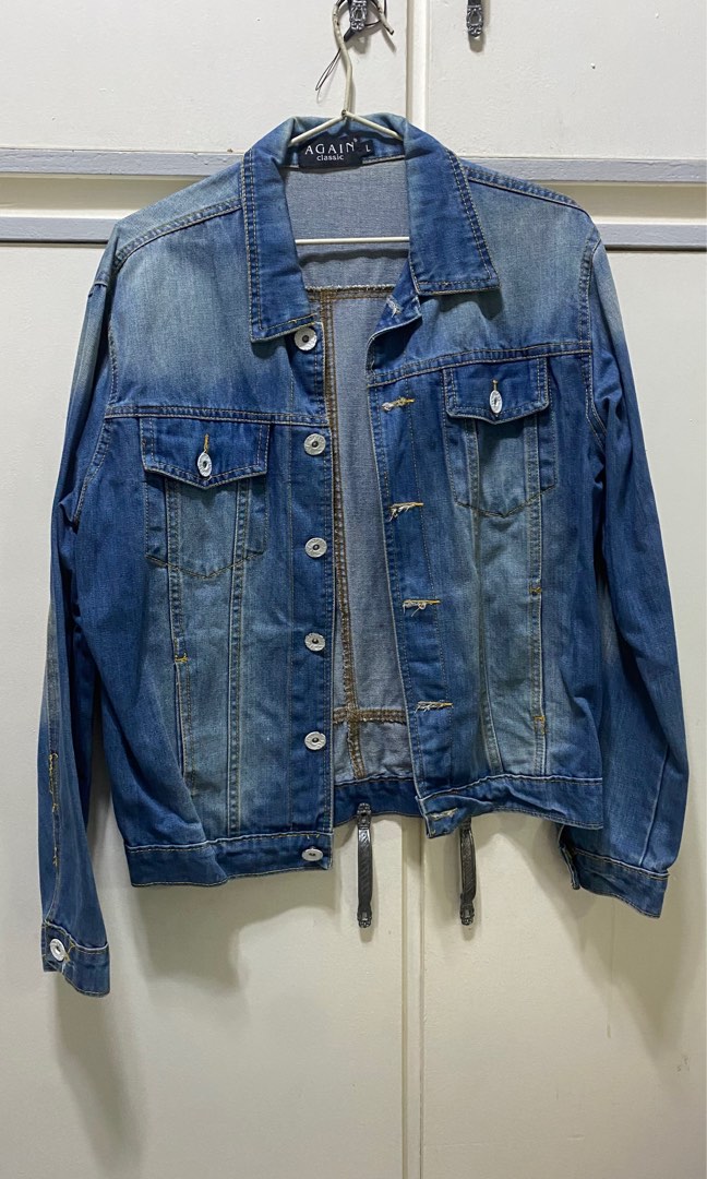 Preloved Denim Jacket, Women's Fashion, Coats, Jackets and Outerwear on ...