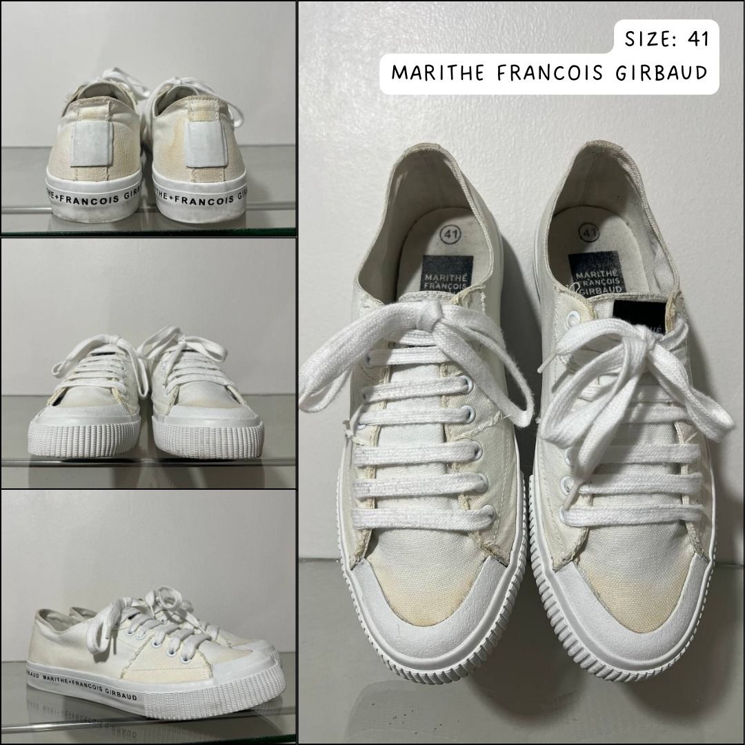 Preloved Marithe Francois Girbaud Men's White Shoes Size 41, Men's ...