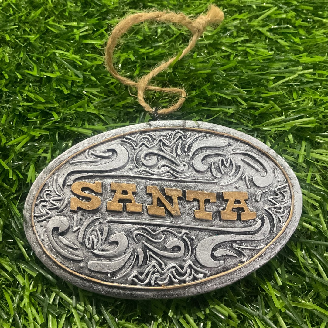 Santa Bull Gold Quilted Silver Light Hang Tag 4” x 2.5” inches - P75.00 ...