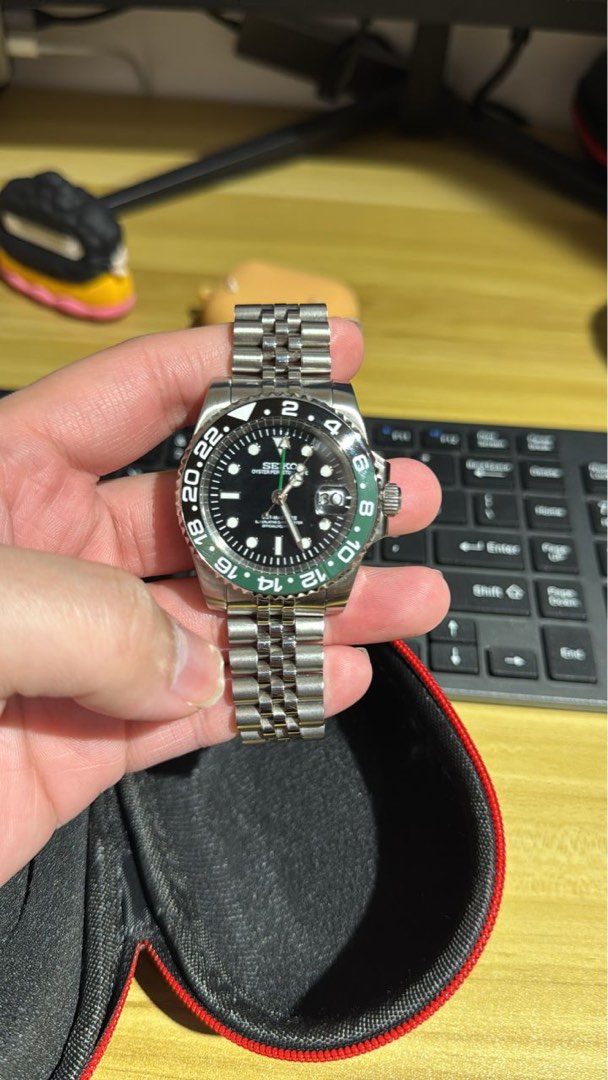 Seiko mod x Gmt sprite, Men's Fashion, Watches & Accessories, Watches ...