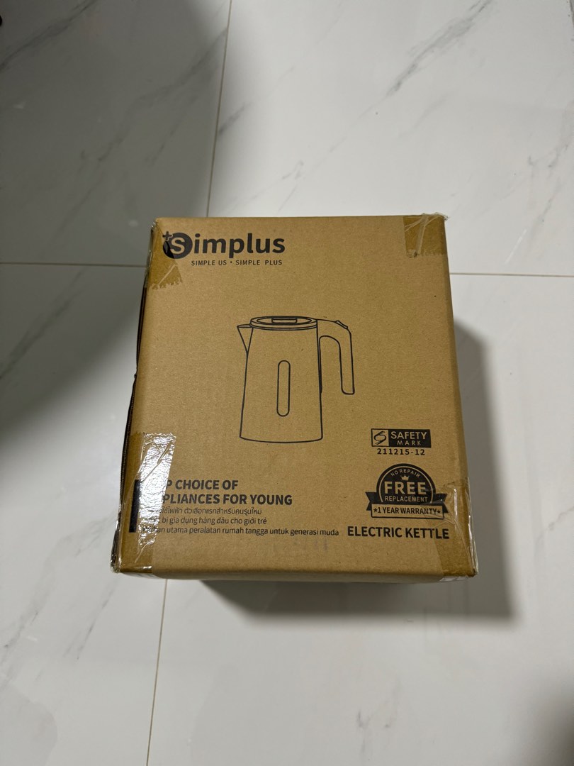 Simplus Kettle 1.8L White, TV & Home Appliances, Kitchen Appliances ...