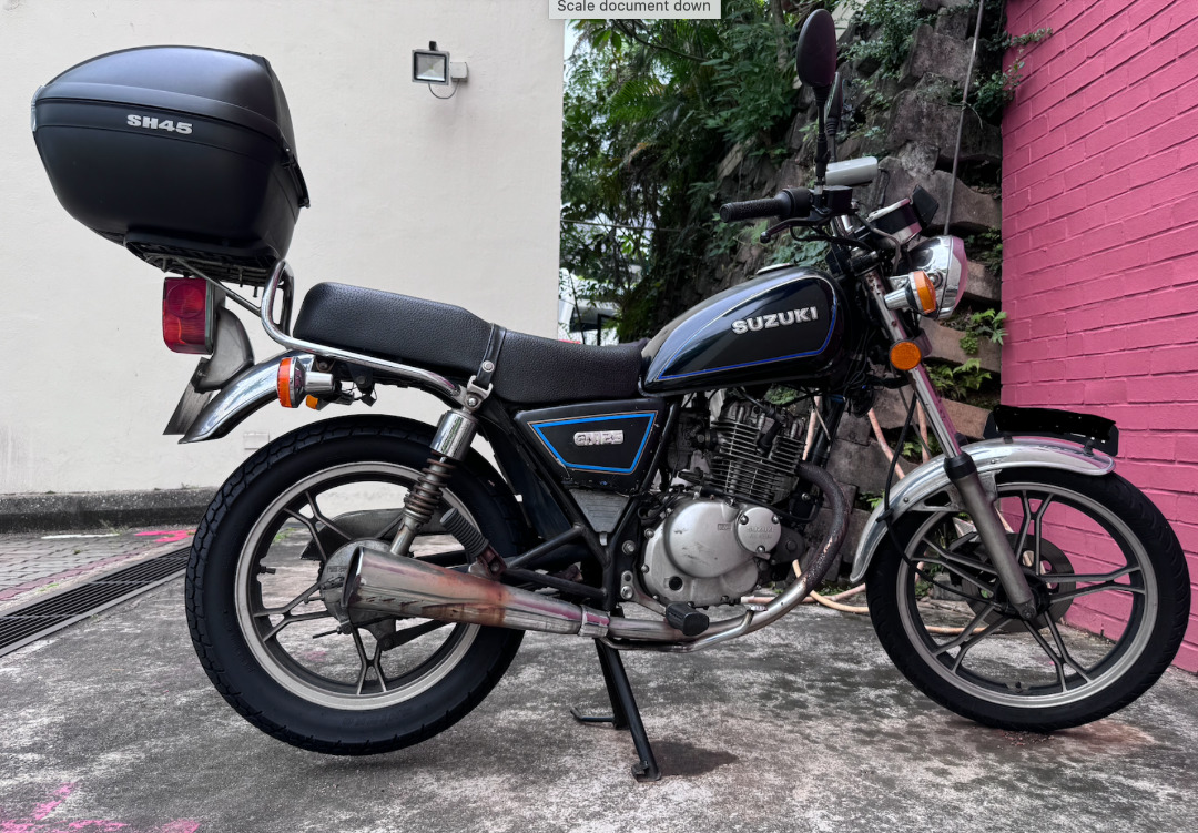 Suzuki GN125, Motorcycles, Motorcycles for Sale, Class 2B on Carousell