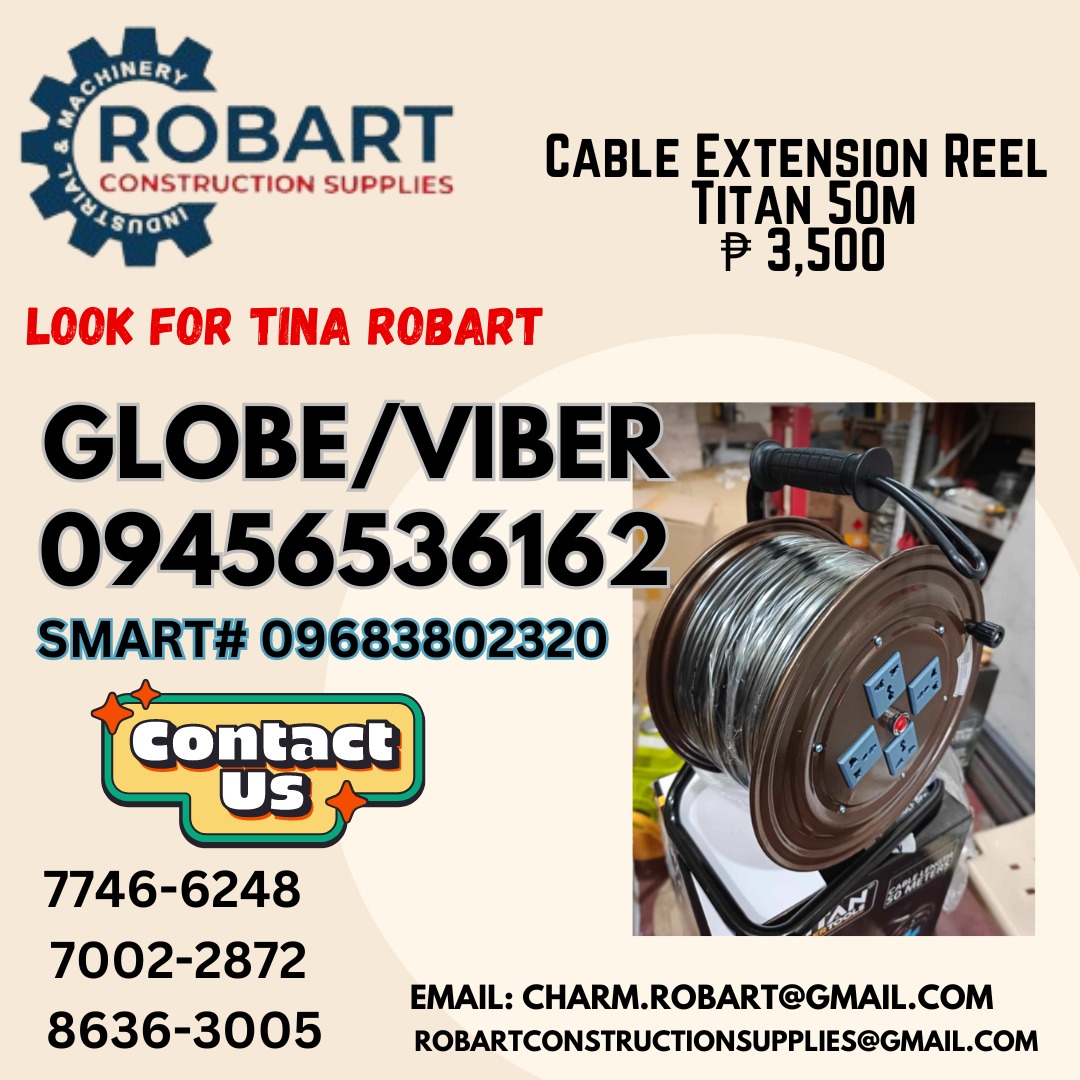 Titan Cable Extension Reel 50mtrs, Commercial & Industrial, Construction & Building Materials on ...