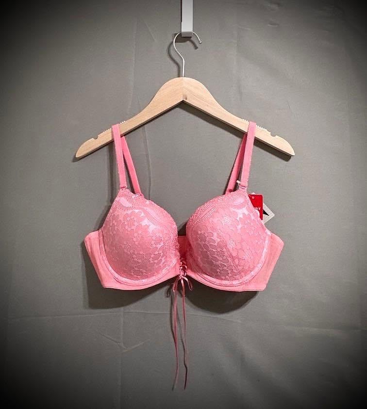 限時優惠不議價 Triumph maximizer push up bra 集中提升內衣 螢光粉馬甲拉繩萊卡棉透氣內衣 75C #25春天市集, 她的時尚, 內衣褲、小可愛、睡衣在旋轉拍賣