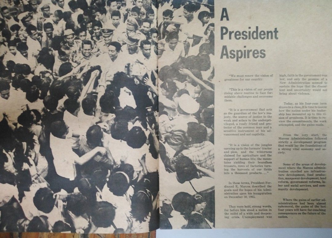 (ULTIMATE RARE) 1969 Pres. Ferdinand Marcos Campaign Brochure, Hobbies ...