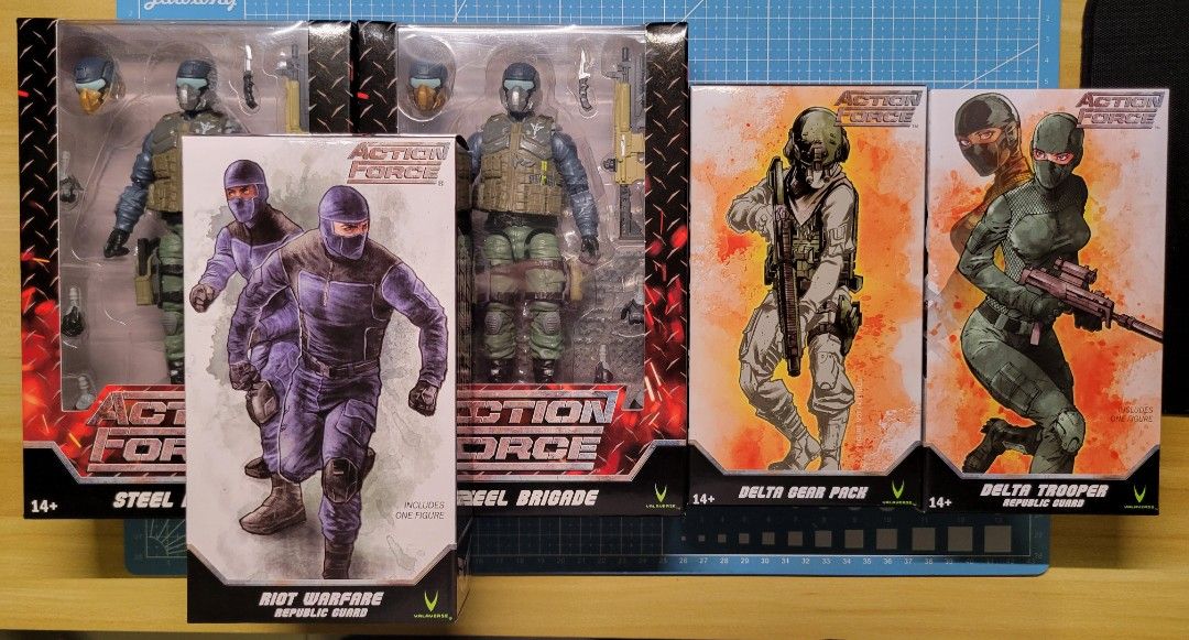 Valaverse Action Force 6-Inch Action Figure - Steel Brigade, Riot Warfare (Riot Trooper), Female ...