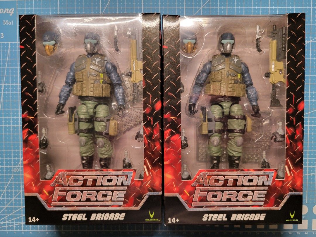 Valaverse Action Force 6-Inch Action Figure - Steel Brigade, Riot Warfare (Riot Trooper), Female ...