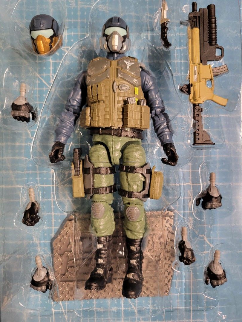 Valaverse Action Force 6-Inch Action Figure - Steel Brigade, Riot Warfare (Riot Trooper), Female ...