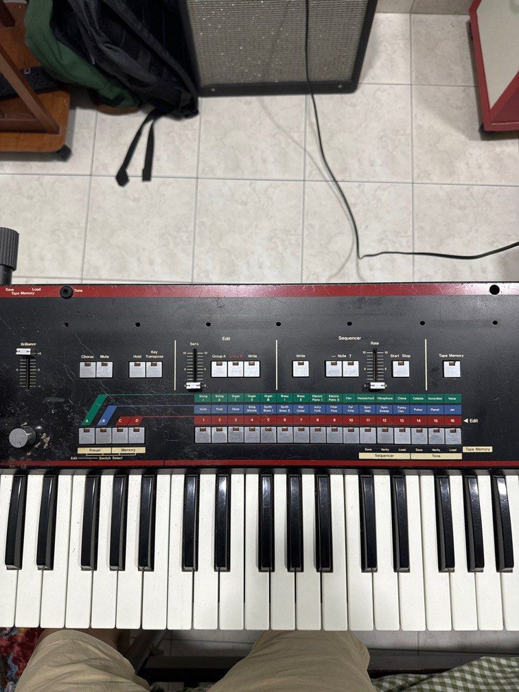 Vintage 80s Roland JX-3P Programmable Preset Polyphonic Synthesizer ...