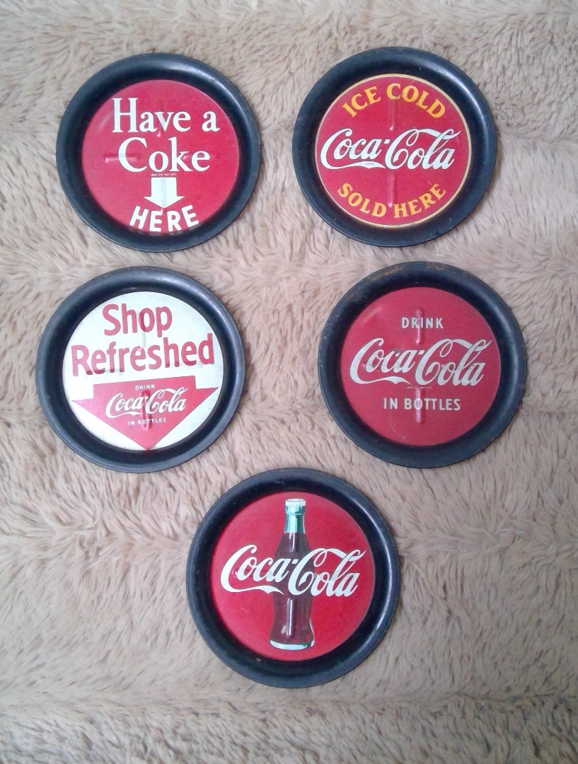 Vintage Coca-cola coasters, Hobbies & Toys, Memorabilia & Collectibles ...