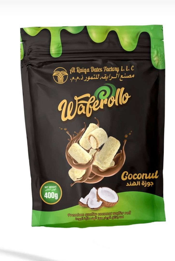 wafer WAFEROLLO COCONUT 400g, Food & Drinks, Packaged & Instant Food on ...