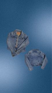 M-L WOMAN DENIM JACKET CRIP TOP BAGGY WOMAN CROP TOP, Women's Fashion ...