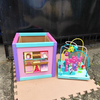 Wooden Activity Box, Hobbies & Toys, Toys & Games on Carousell