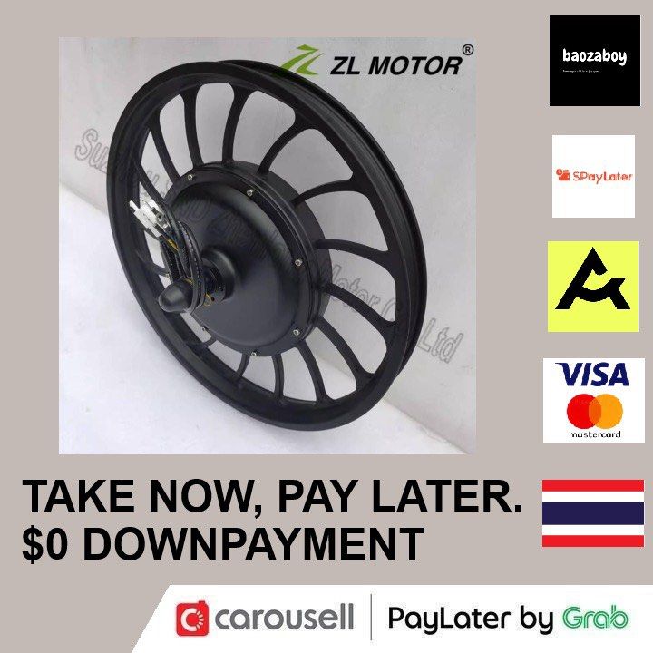 ZL Stealth 20 Inch Motor 48v 60v 72v 1000w eco drive zebra emtb motor ...