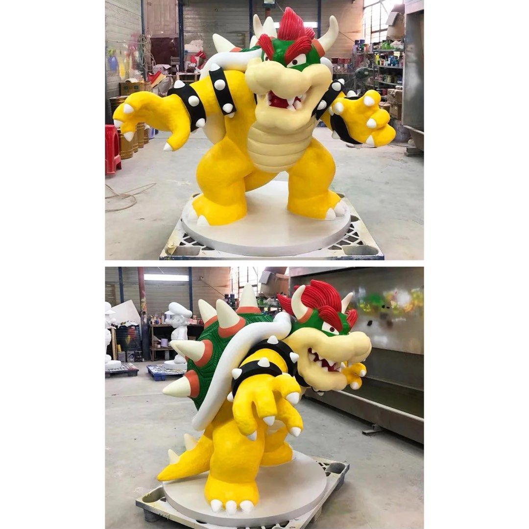 140cm Life Size Super Mario Bowser Koopa Movie Character Statue Cartoon ...