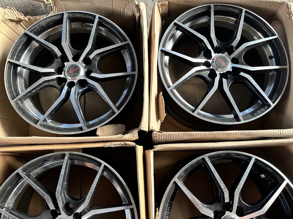 15” Brave used mags 4Holes pcd 100-114 sold as 4pcs, Car Parts ...